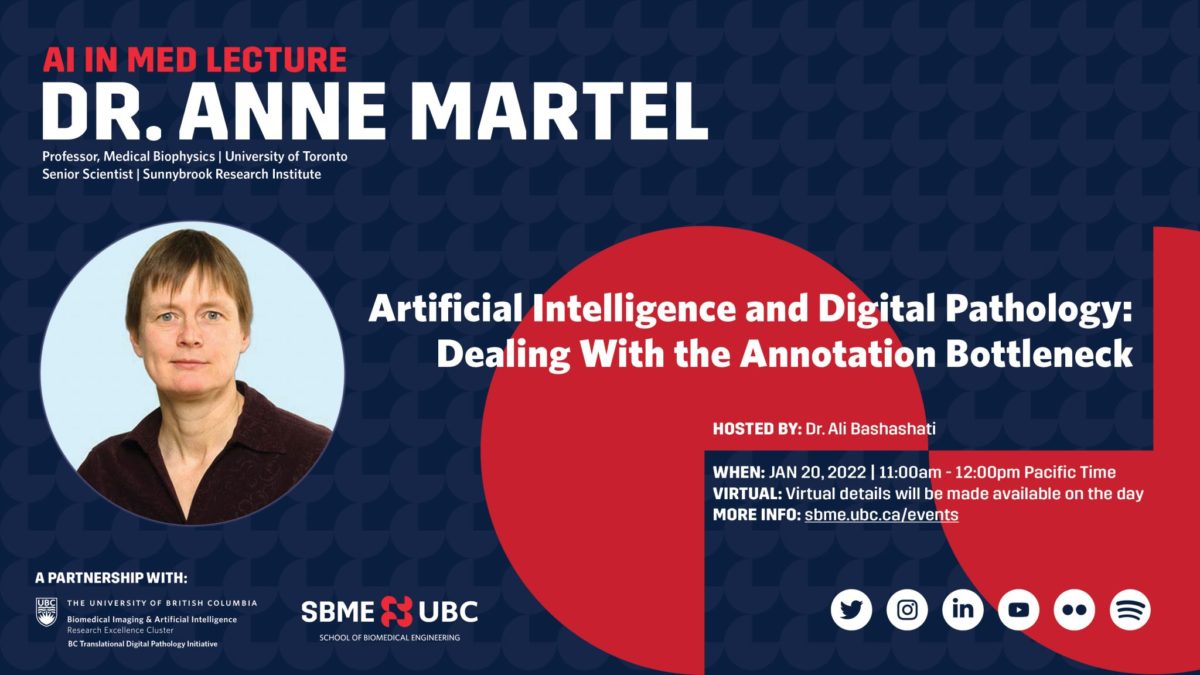 AI in Med Lecture: Dr. Anne Martel - Science in Vancouver